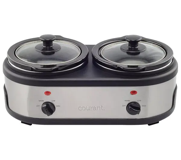 COURANT 3.2-quart Double Slow Co Oker