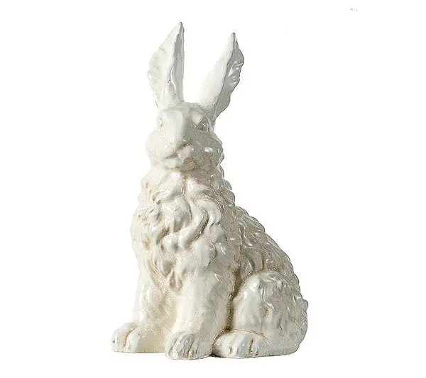 BARBARA KING 18' Ceramic Fluff Bunny Statue