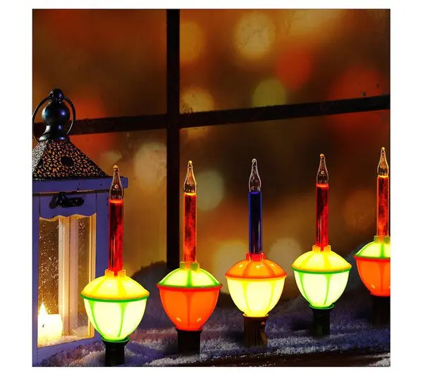 JOIEDOMI 9 Multicolor Christmas Bubble String L Ights