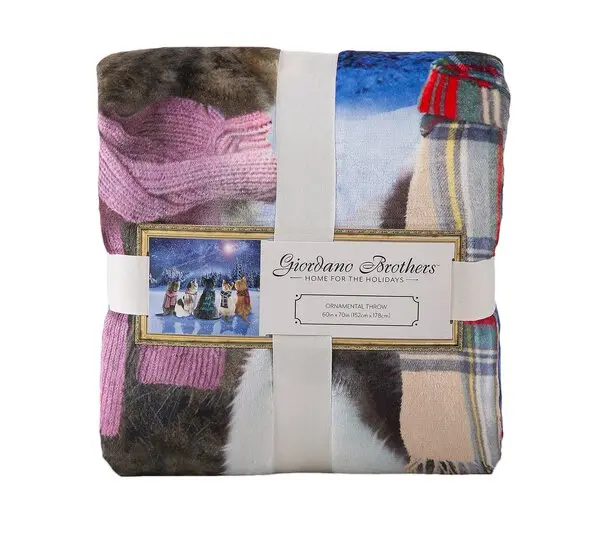 BERKSHIRE BLANKET 60x70 Holiday Printed Throw