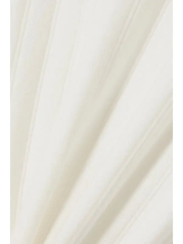 LESET Pointelle-knit Cotton-jersey Top - White