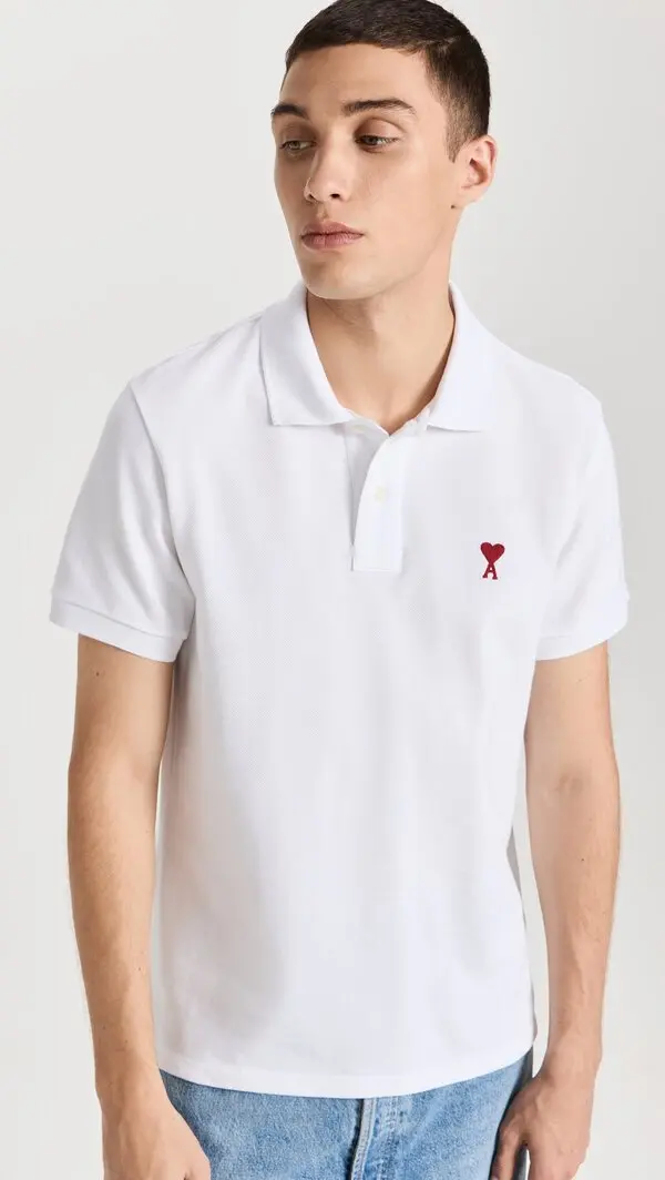 AMI Paris De Coeur Polo Shirt