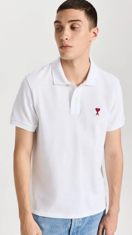 AMI Paris De Coeur Polo Shirt
