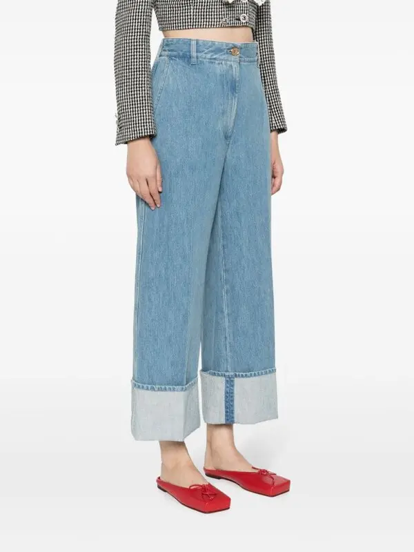 PATOU Iconic Cuffed Jeans - Blue