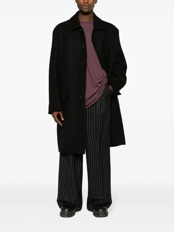 Rick Owens Jumbo Virgin Wool Single-breasted Coat