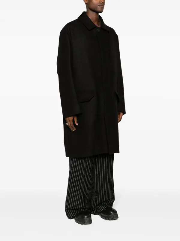 Rick Owens Jumbo Virgin Wool Single-breasted Coat