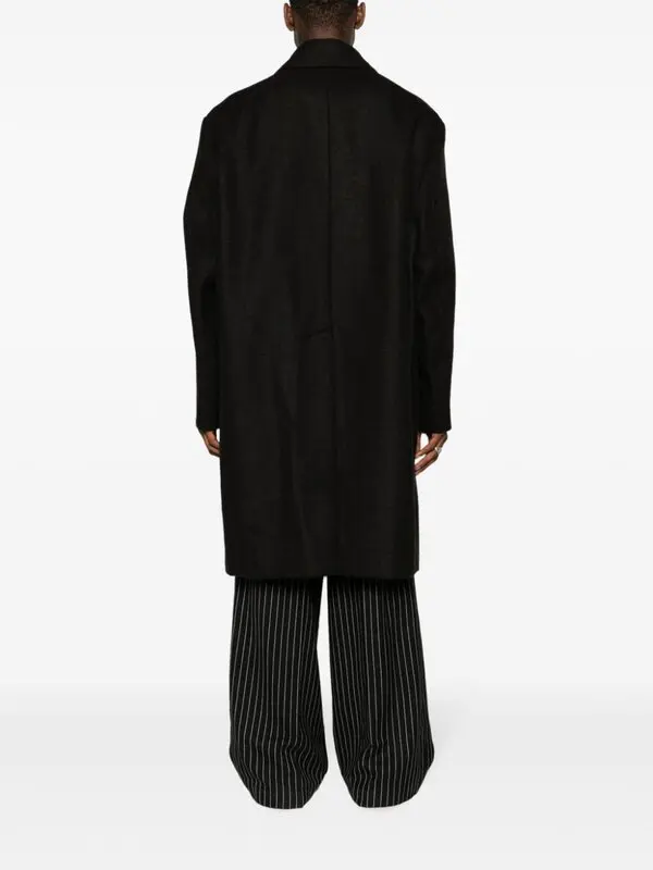 Rick Owens Jumbo Virgin Wool Single-breasted Coat
