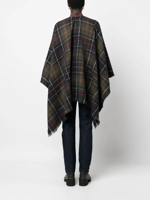 Barbour Montieth Check-pattern Poncho