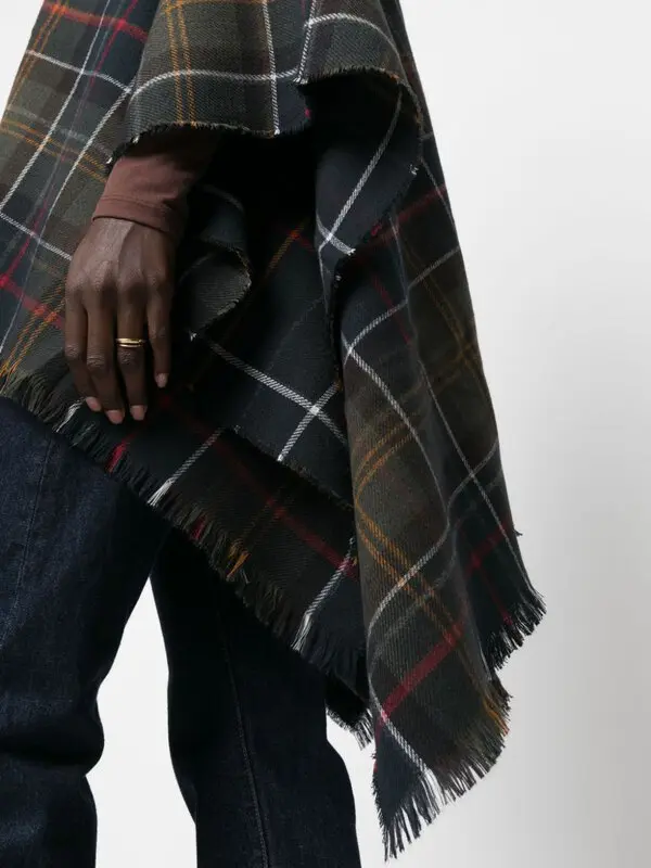 Barbour Montieth Check-pattern Poncho