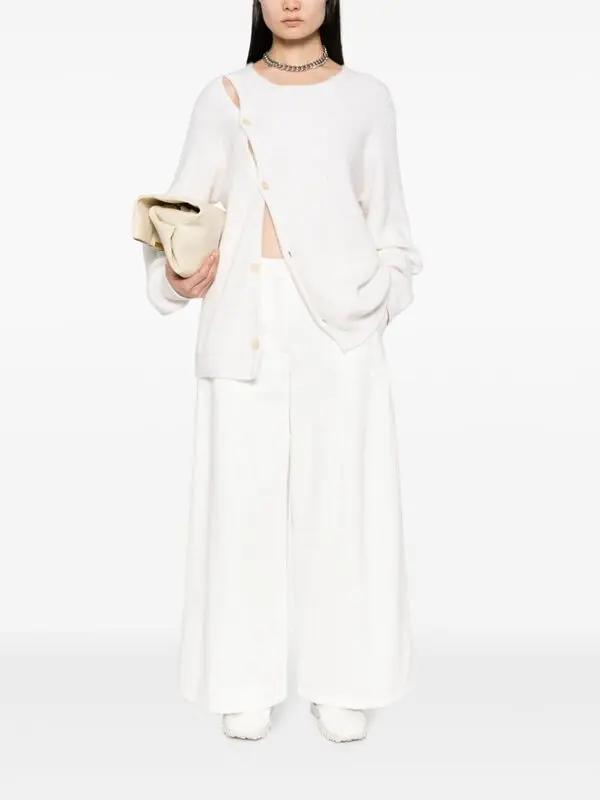 JIL SANDER Wide-leg Trousers - White