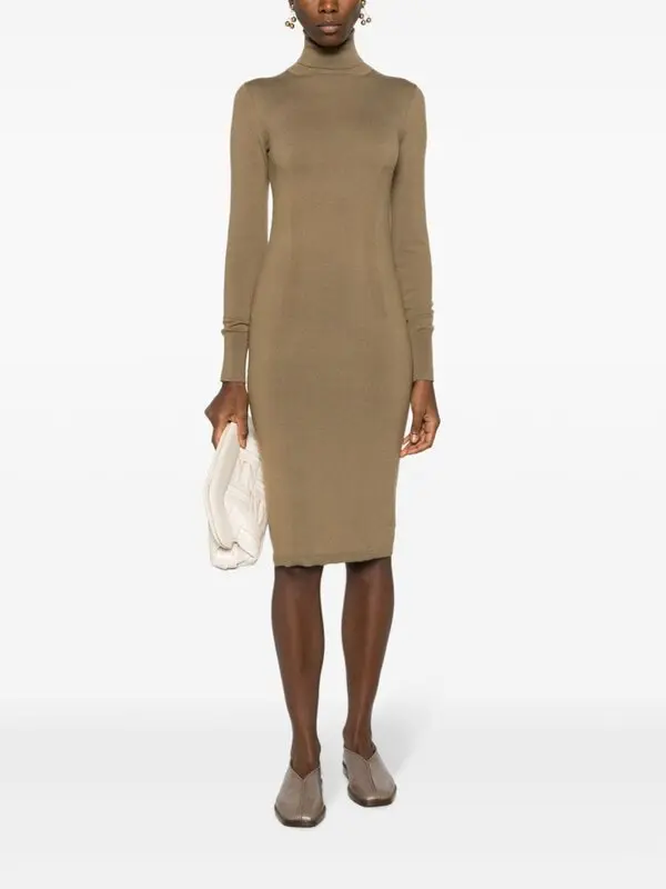 JOSEPH Roll-neck Knitted Midi Dress