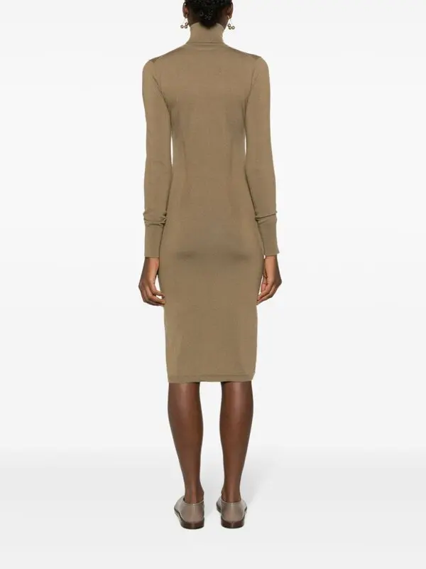 JOSEPH Roll-neck Knitted Midi Dress