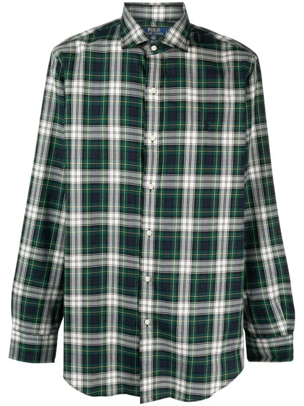 Polo Ralph Lauren Oxford Plaid Cotton Shirt - Green