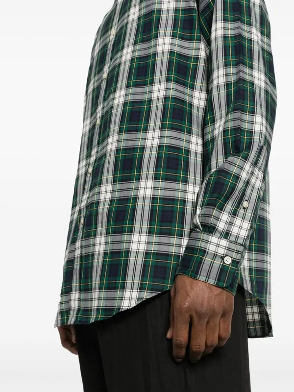 Polo Ralph Lauren Oxford Plaid Cotton Shirt - Green