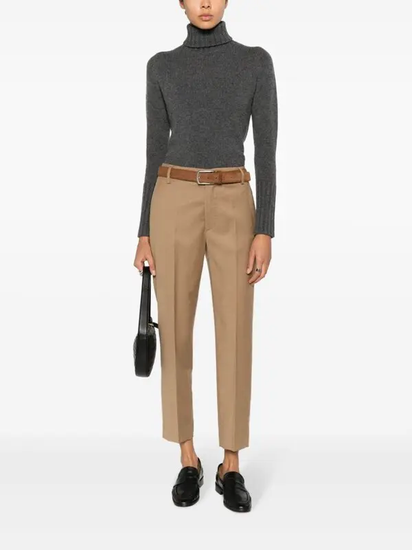 DONDUP Nima Cropped Trousers - Brown