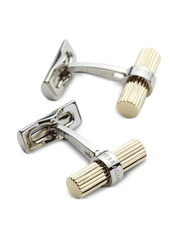FERRAGAMO Engraved-logo Cufflinks