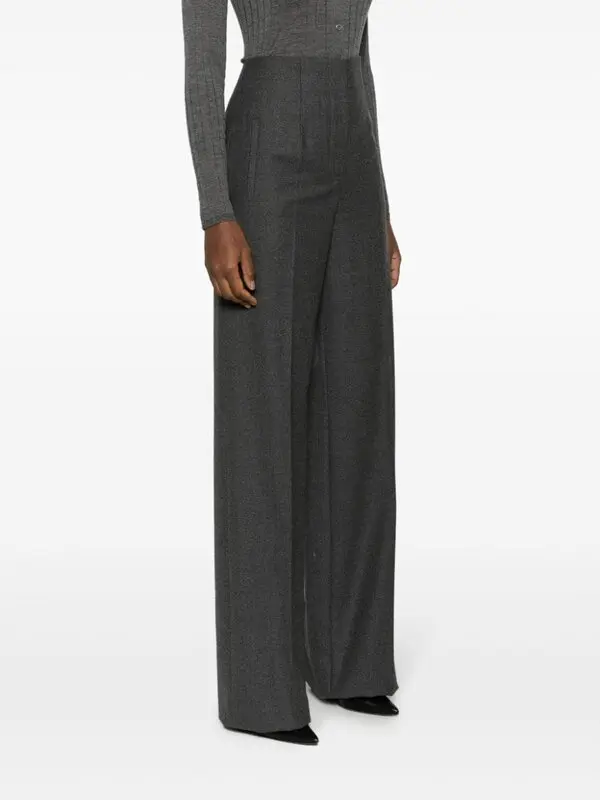 Alberta Ferretti Virgin Wool Wide-leg Trousers