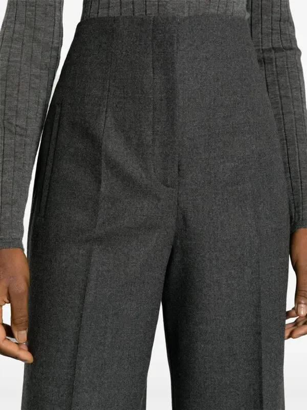 Alberta Ferretti Virgin Wool Wide-leg Trousers