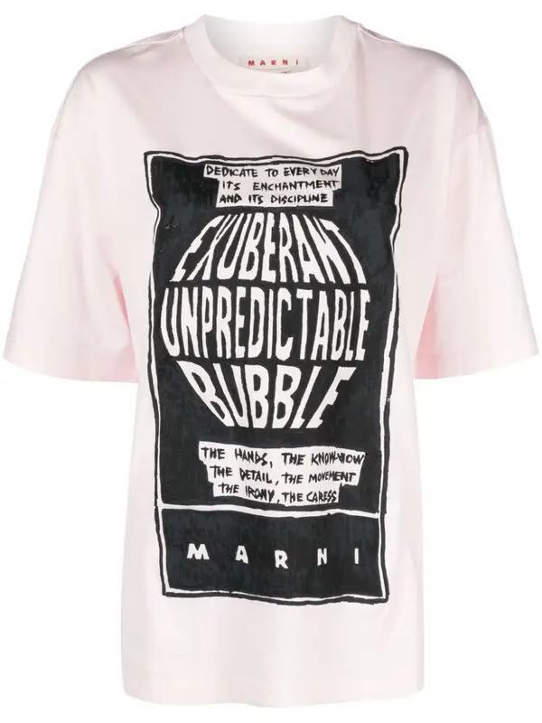 Marni Slogan-print Cotton T-shirt