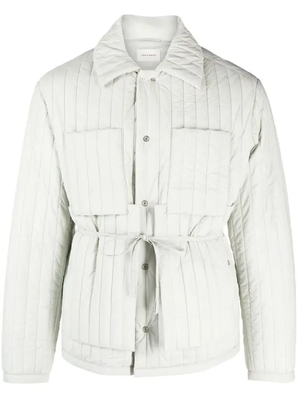 CRAIG GREEN Belted Quilted Shirt Jacket