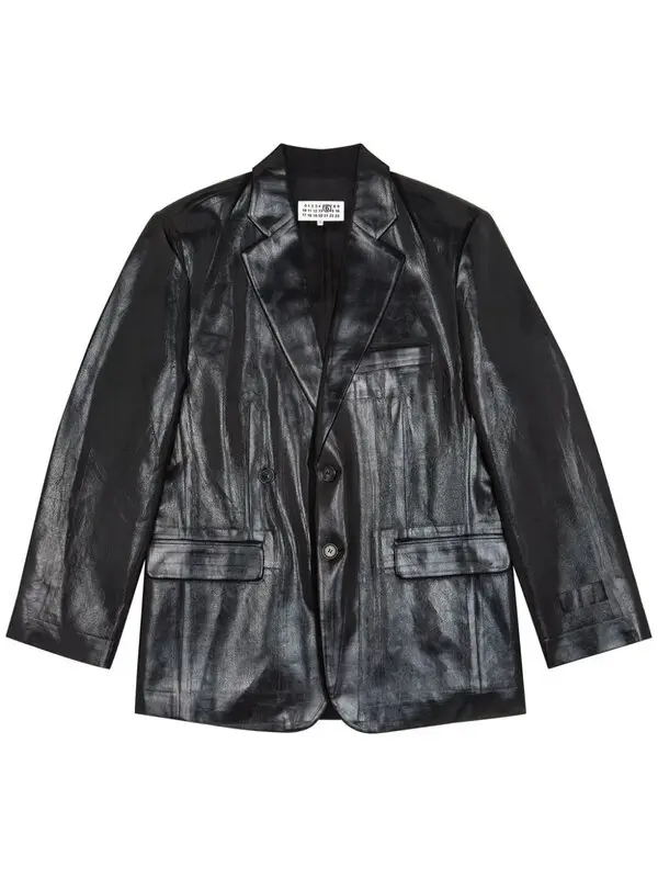 MAISON MARGIELA Coated Single-breasted Blazer