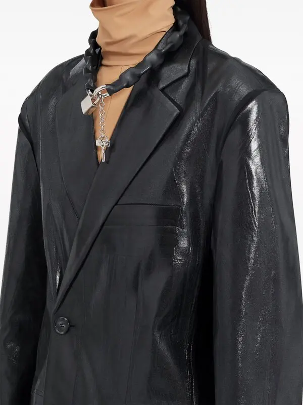 MAISON MARGIELA Coated Single-breasted Blazer