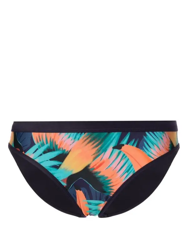 DUSKII Tropical-print Bikini Bottom
