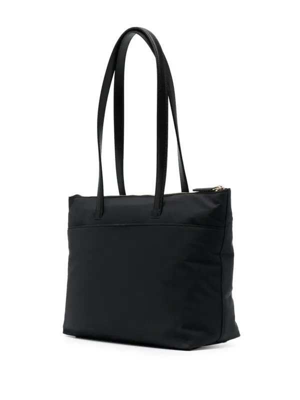 AGNES B. Logo-plaque Zipped Tote