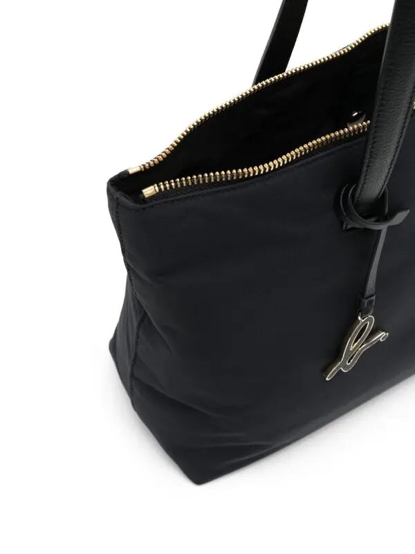 AGNES B. Logo-plaque Zipped Tote