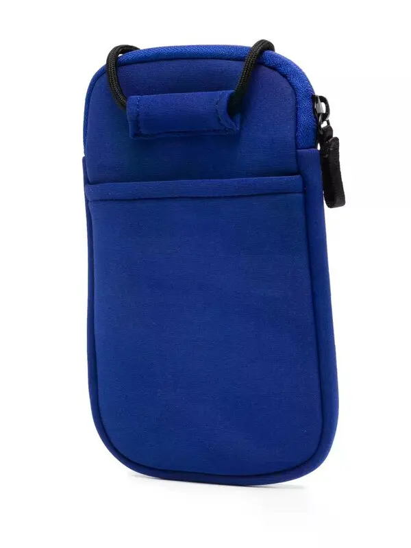 AGNES B. Logo-print Zipped Cross Body Bag - Blue
