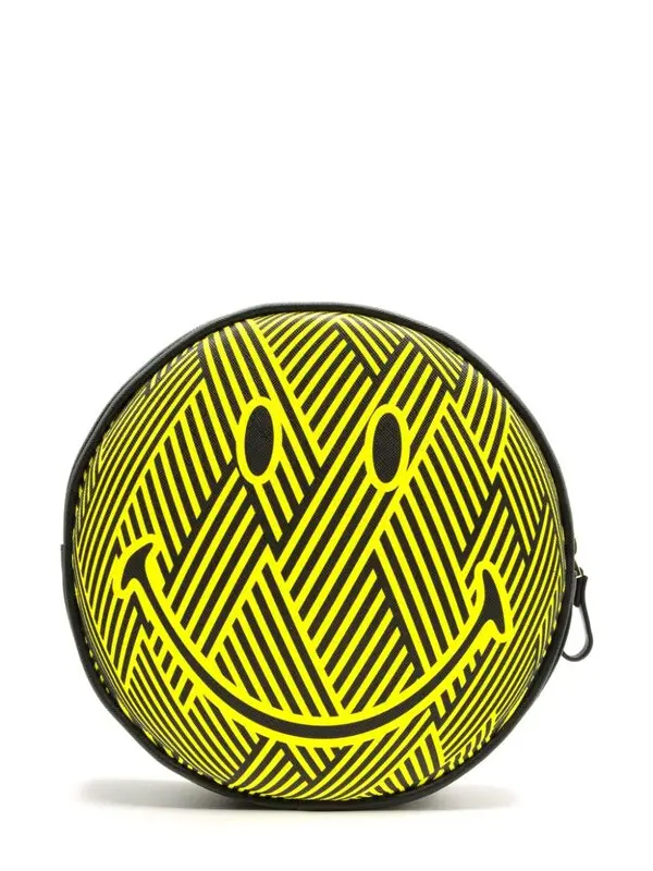 SELETTI Smile-face Print Circular-design Wallet - Yellow