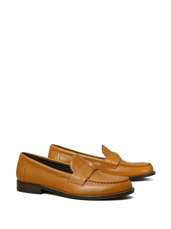 Tory Burch Leather Loafers - Brown