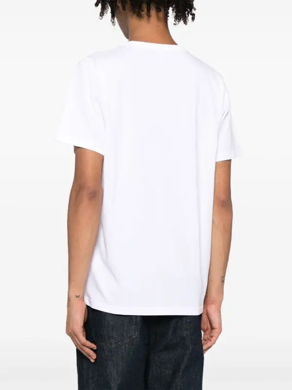 AGNES B. Logo-print Cotton T-shirt - White