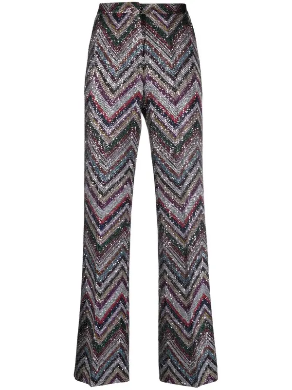 Missoni Sequin-embellished Flared Trousers