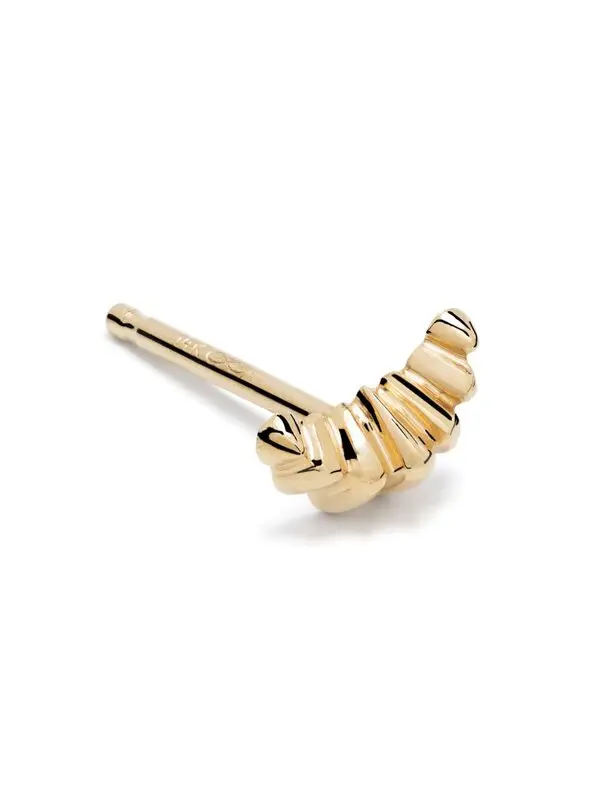 Lizzie Mandler 18kt Yellow Croissant Stud Earring