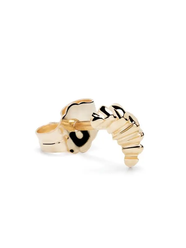 Lizzie Mandler 18kt Yellow Croissant Stud Earring