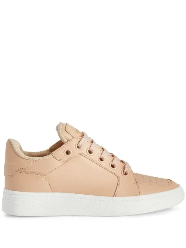 GIUSEPPE ZANOTTI Calf-leather Sneakers - Neutrals