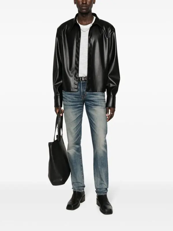 TOM FORD Crew-neck Cotton-blend T-shirt - White