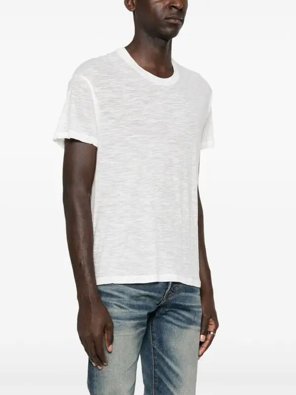 TOM FORD Crew-neck Cotton-blend T-shirt - White