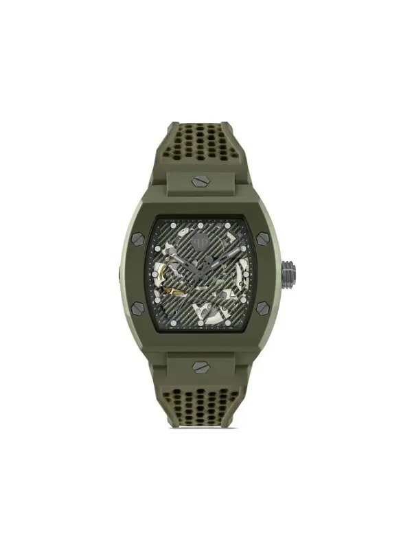 Philipp Plein The $keleton Ecoceramic 44mm Strap Watch - Green