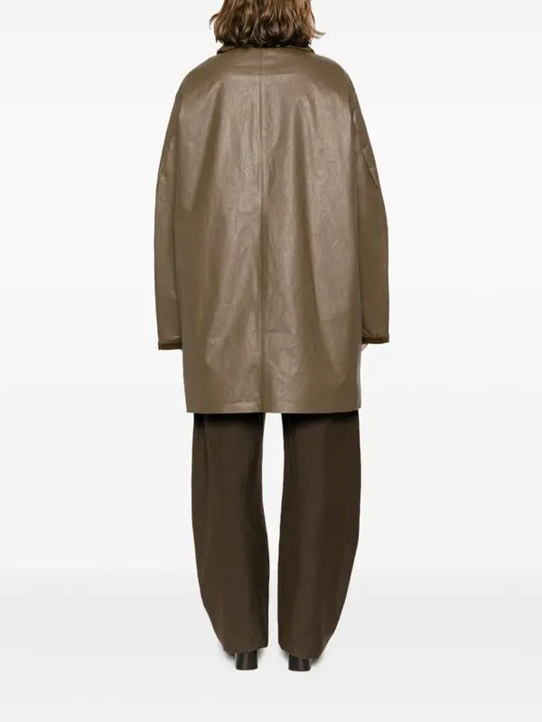 KASSL EDITIONS Corduroy-collar Coat - Brown
