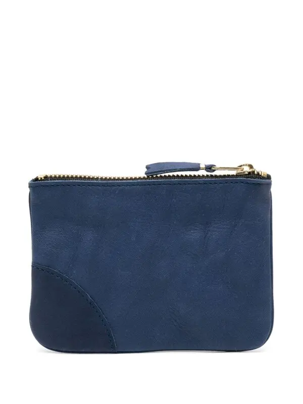 Comme Des Garçons Washed Leather Pouch - Blue