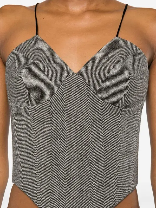Ermanno Scervino Herringbone Wool Top