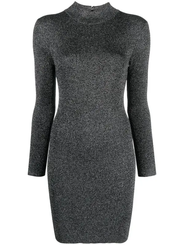 Michael Kors Ribbed-knit Lurex Dress