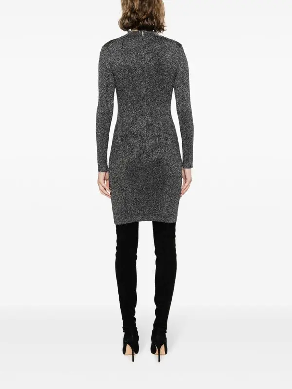 Michael Kors Ribbed-knit Lurex Dress