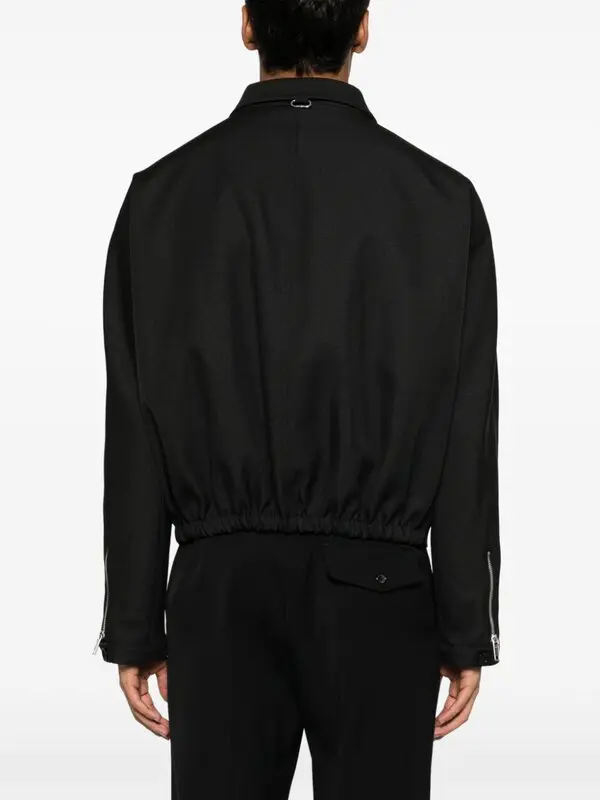 COURREGES Pointed Flat-collar Zip-up Jacket