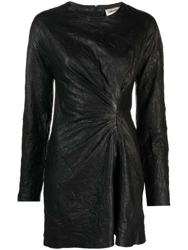 Zadig&Voltaire Rixina Leather Mini Dress