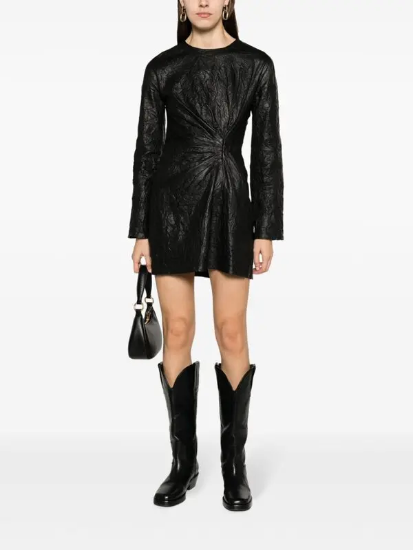Zadig&Voltaire Rixina Leather Mini Dress