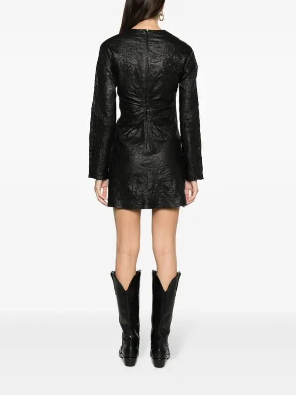 Zadig&Voltaire Rixina Leather Mini Dress