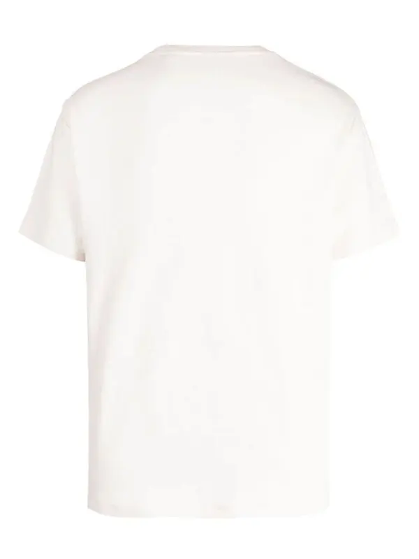 FRAME Crew-neck Cotton T-shirt - Neutrals